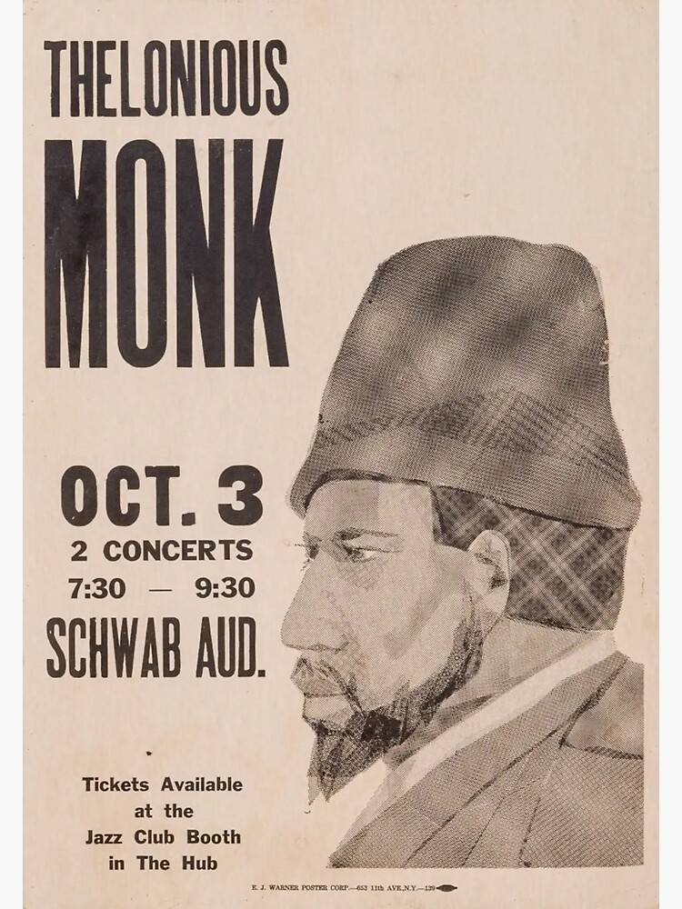 "scaled-3-Thelonious-Monk-Poster" Poster for Sale by Melvinboy | Redbubble
