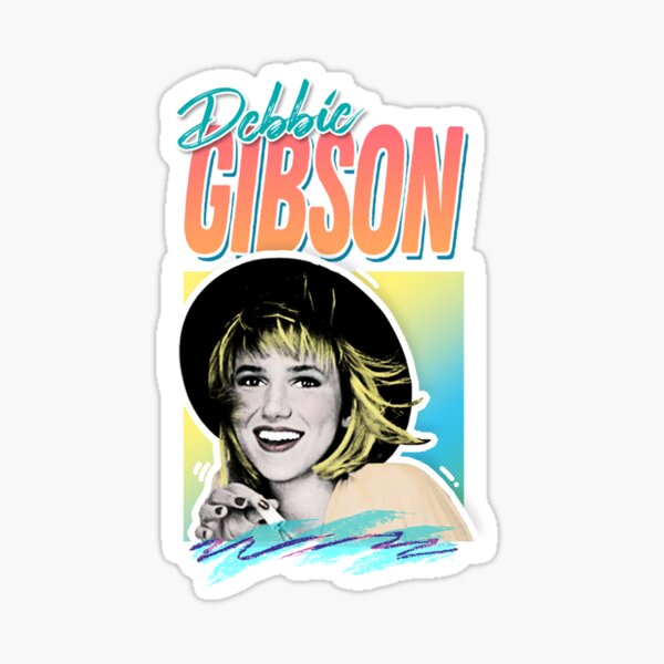 "Debbie Gibson 3 80s Styled Aesthetic Design " Sticker for Sale by ...