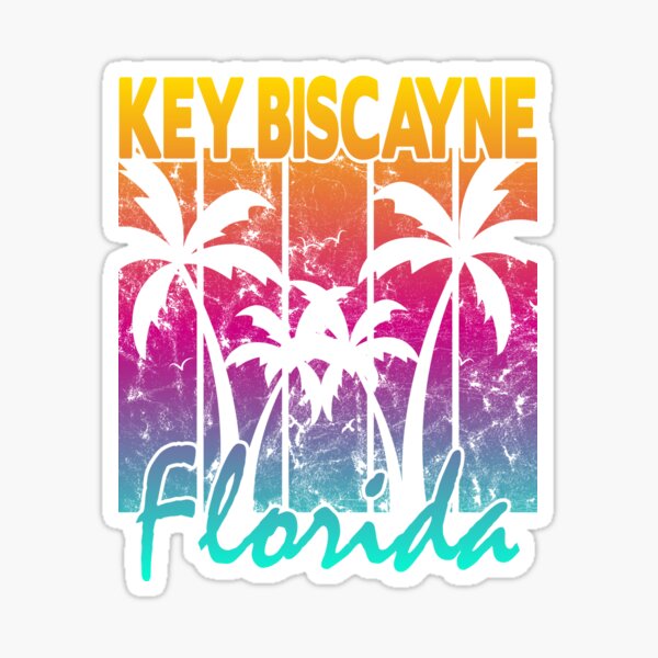 "Key Biscayne Fla" Sticker for Sale by phys | Redbubble