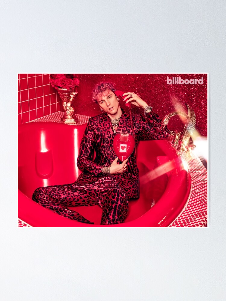 "Red Machine Gun" Poster for Sale by julaikabaseer | Redbubble