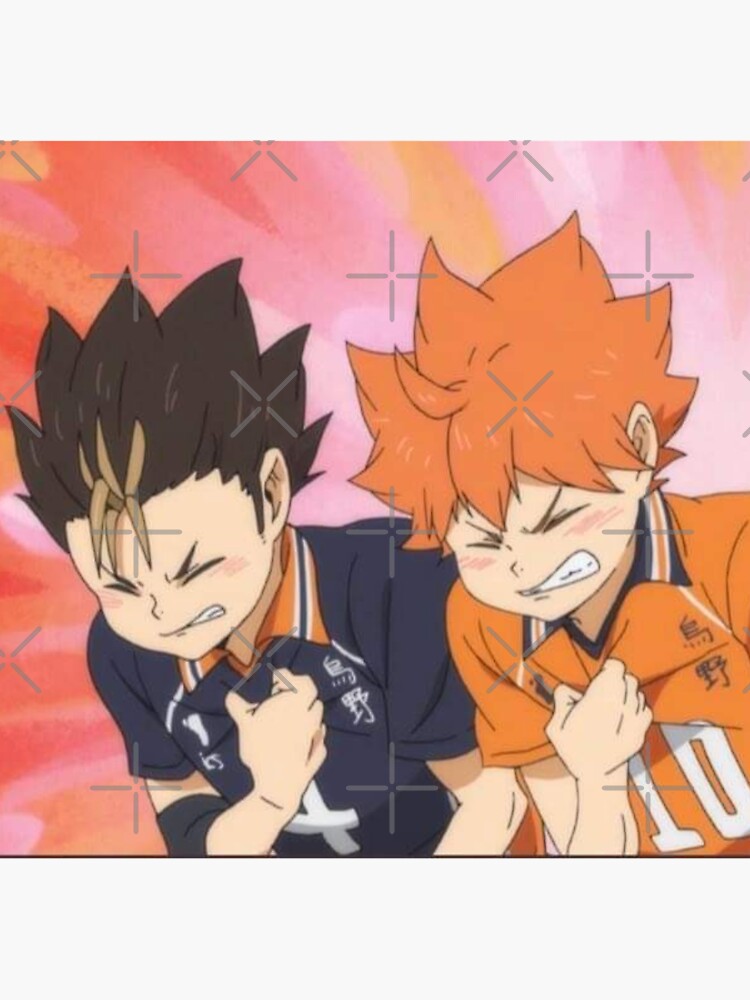"Cute Moments of Hinata & Nishinoya" Sticker for Sale by RavenlysShop ...