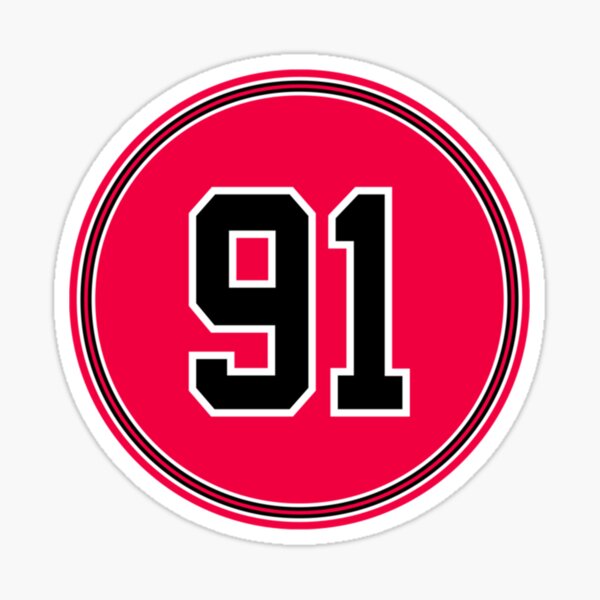 "Dennis Rodman Number 91 Jersey Chicago Bulls Inspired" Sticker for ...