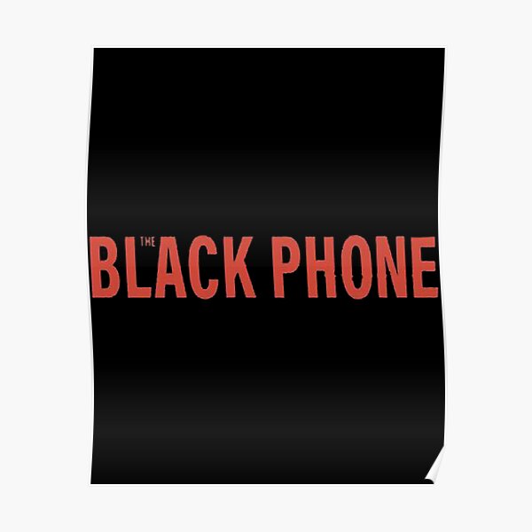 "The Black Phone Logo" Poster for Sale by dbleh | Redbubble