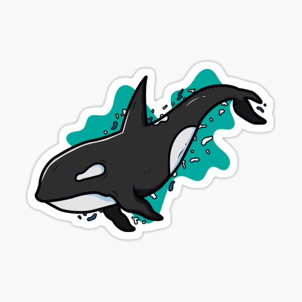 "Orca" Sticker for Sale by TopBaseline | Redbubble