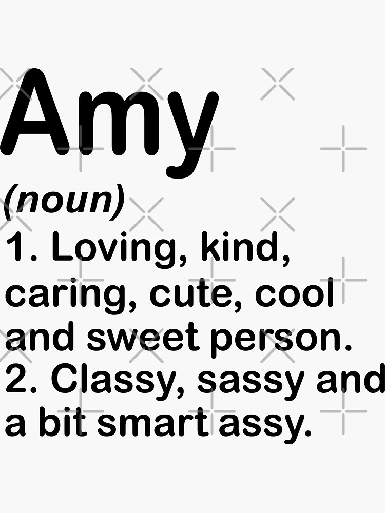 "Amy Definition Personalized Name Funny Custom Birthday Gift Idea ...