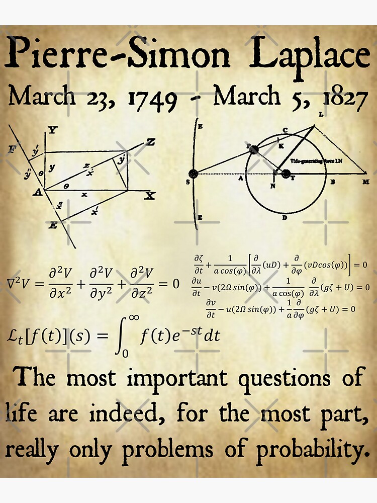 "Pierre-Simon Laplace Mathematics Most Important Questions of Life ...
