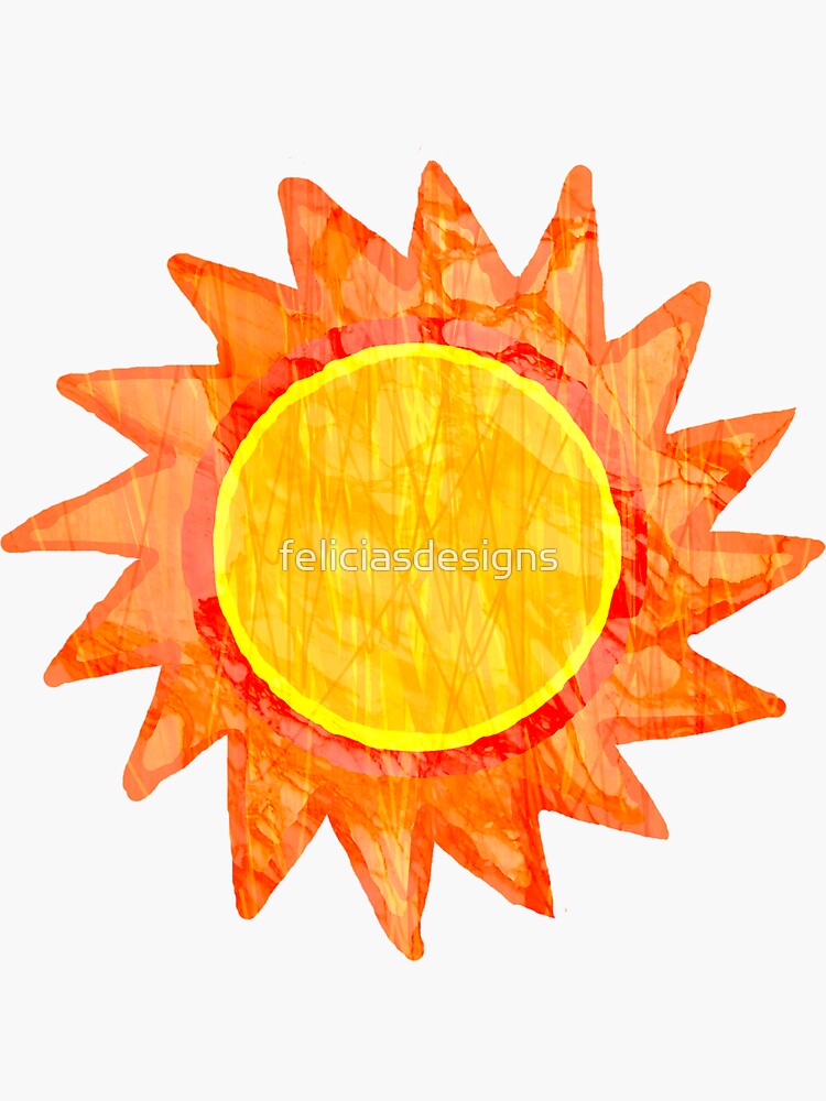 "Sun" Sticker for Sale by feliciasdesigns | Redbubble