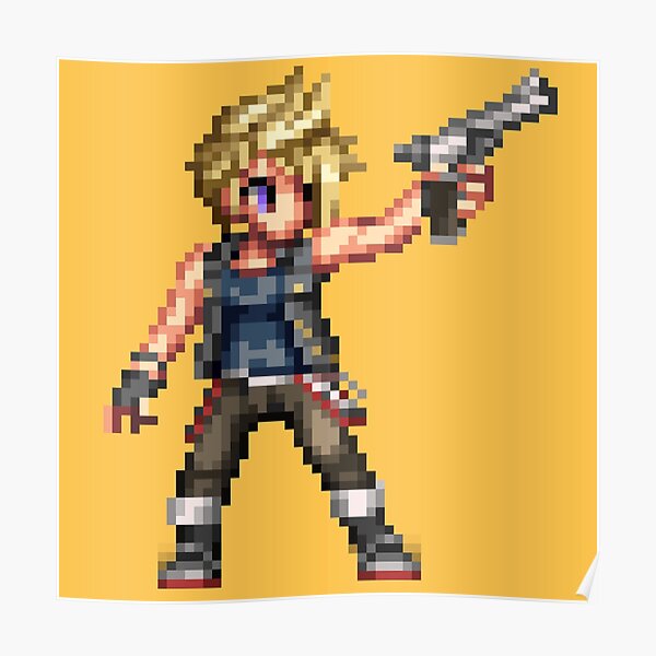 "Prompto Attack Final Fantasy XV Pixel Art" Poster for Sale by PIXEL ...