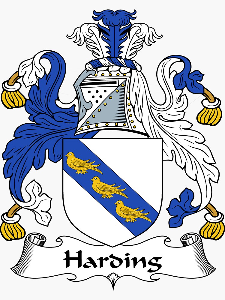 "Harding" Sticker for Sale by HaroldHeraldry | Redbubble