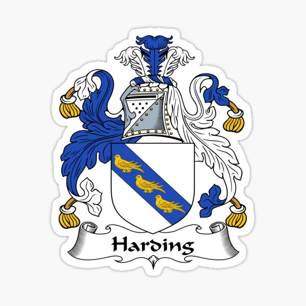 "Harding" Sticker for Sale by HaroldHeraldry | Redbubble
