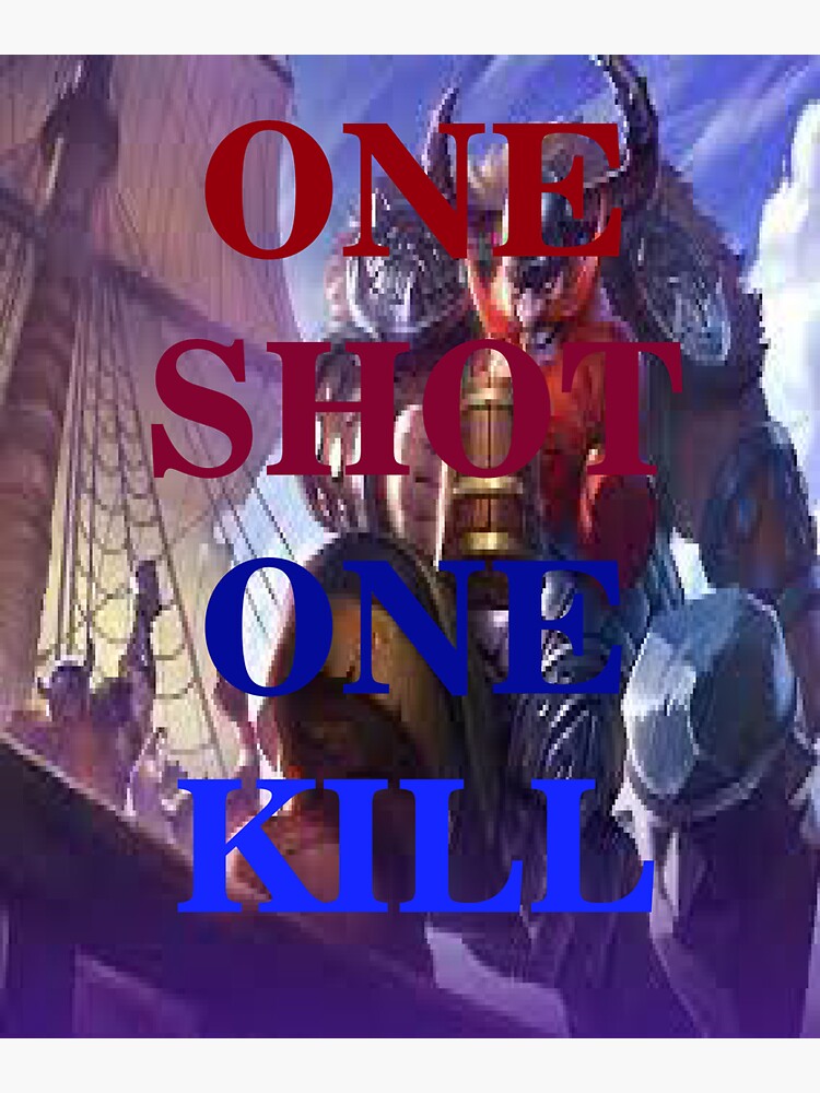 "ONE SHOT ONE KILL MLBB FRANCO" Sticker for Sale by TIOUAN | Redbubble