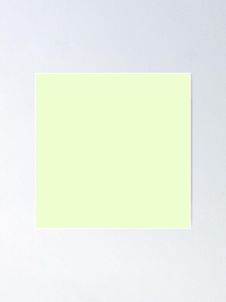 "Soft Pale Celery Green Pastel Solid Color" Poster for Sale by ...