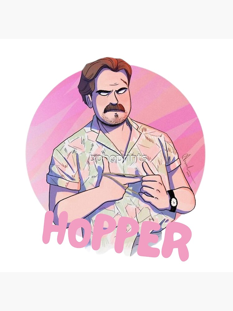 "Jim Hopper - Stranger Things" Poster for Sale by bohoprints | Redbubble