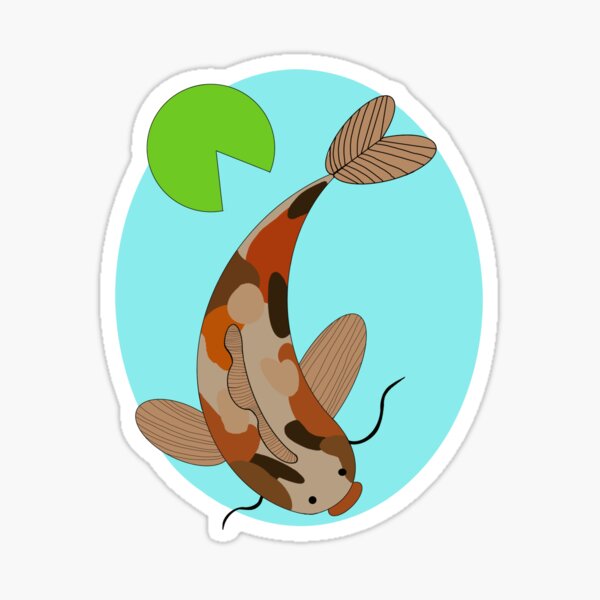 "Koi fish" Sticker for Sale by ArboArtShop | Redbubble
