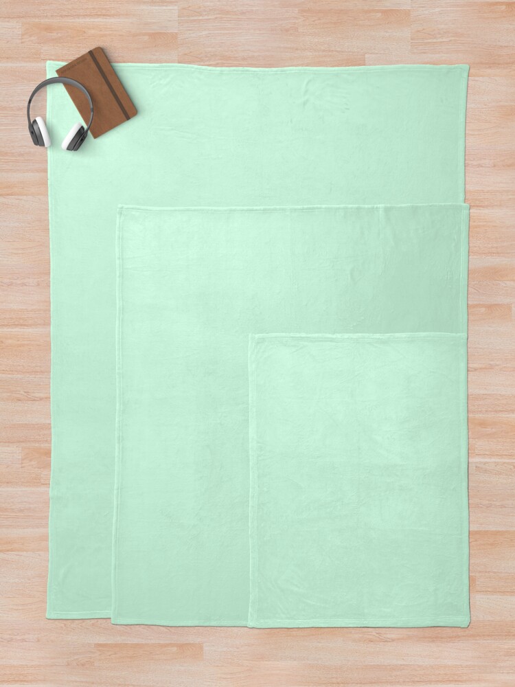 "Summer Mint Green Solid Color" Throw Blanket for Sale by podartist ...