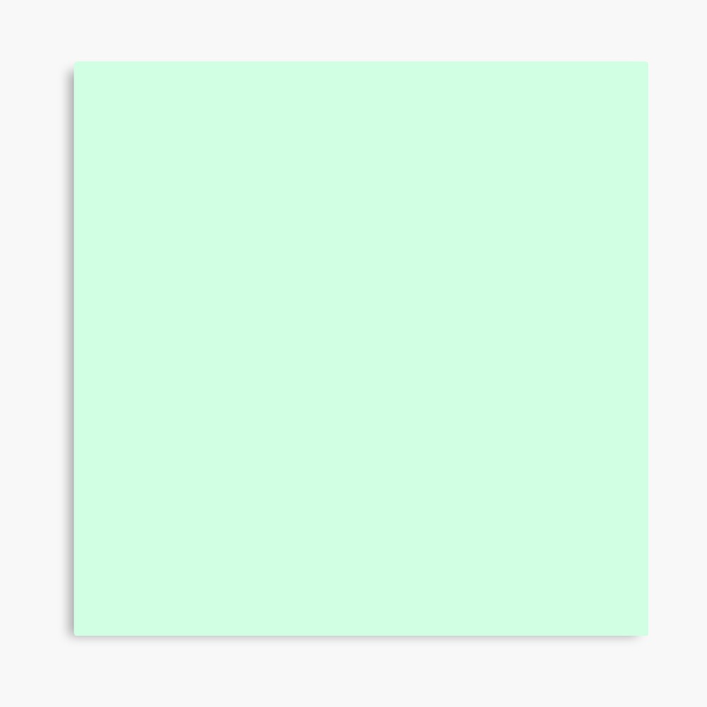 "Summer Mint Green Solid Color" Canvas Print by podartist | Redbubble