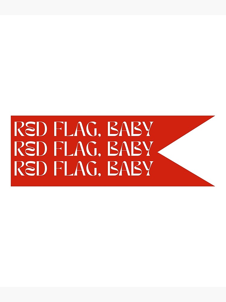 "Red Flag Red Flag Club" Poster for Sale by Coraliv03 | Redbubble