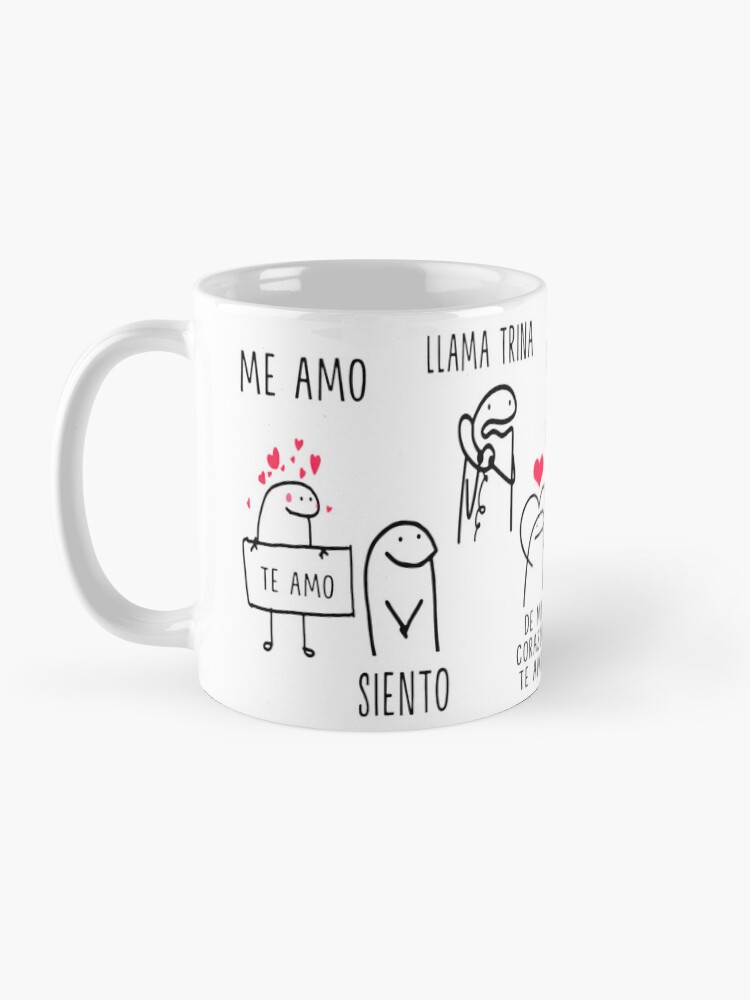 Taza de café «Flork meme ovni te amo me amas llama trina llama gemela ...