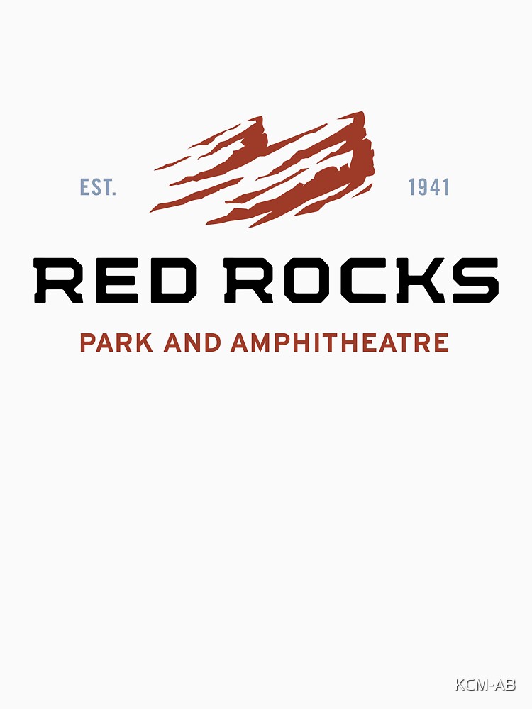 "RED ROCKS PARK & AMPHITHEATRE" T-shirt for Sale by KCM-AB | Redbubble ...