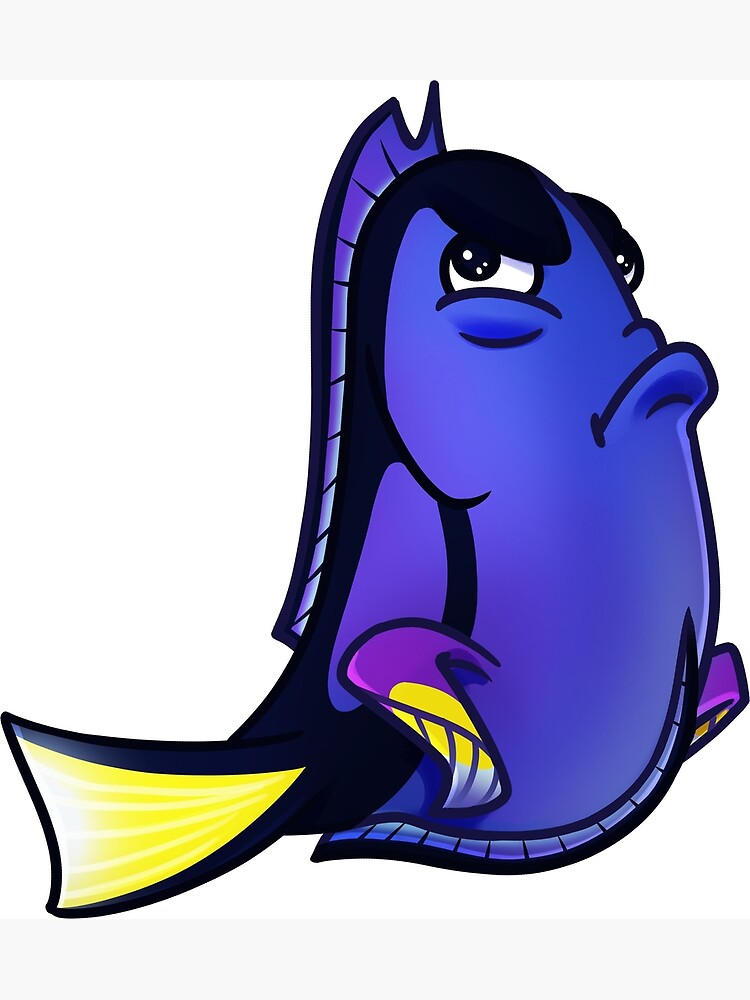 "Angry Dory" Poster by Jujibla | Redbubble