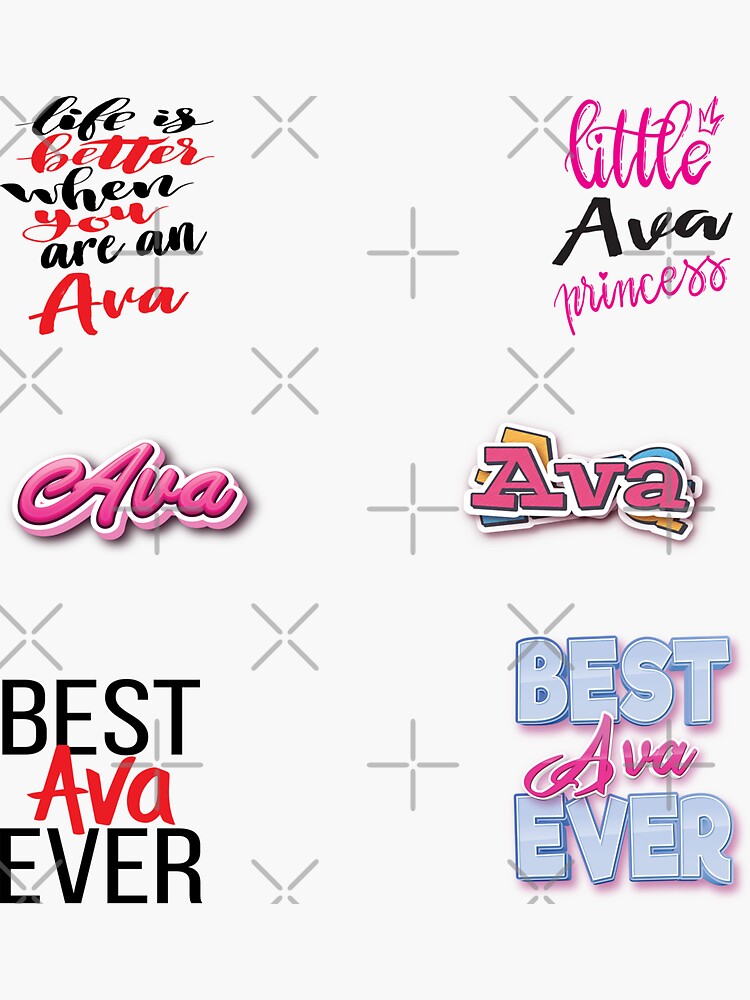 "Ava Sticker Pack" Sticker for Sale by GoodVibesWX9 | Redbubble