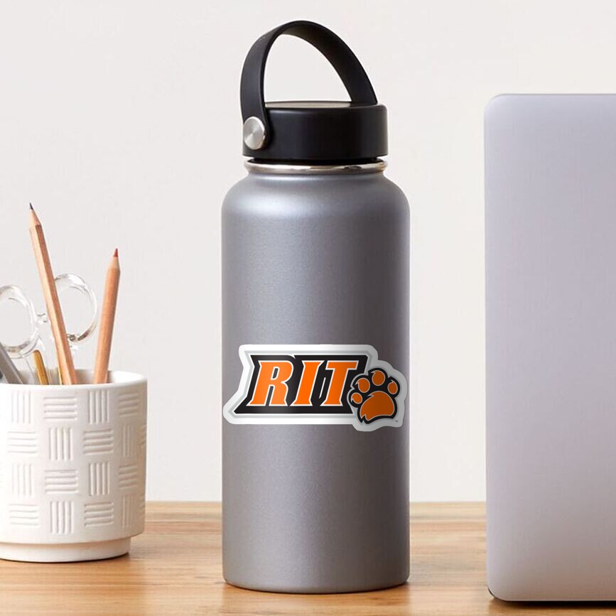 "Rochester Institute of Technology RIT Tigers Paw Logo" Sticker for ...