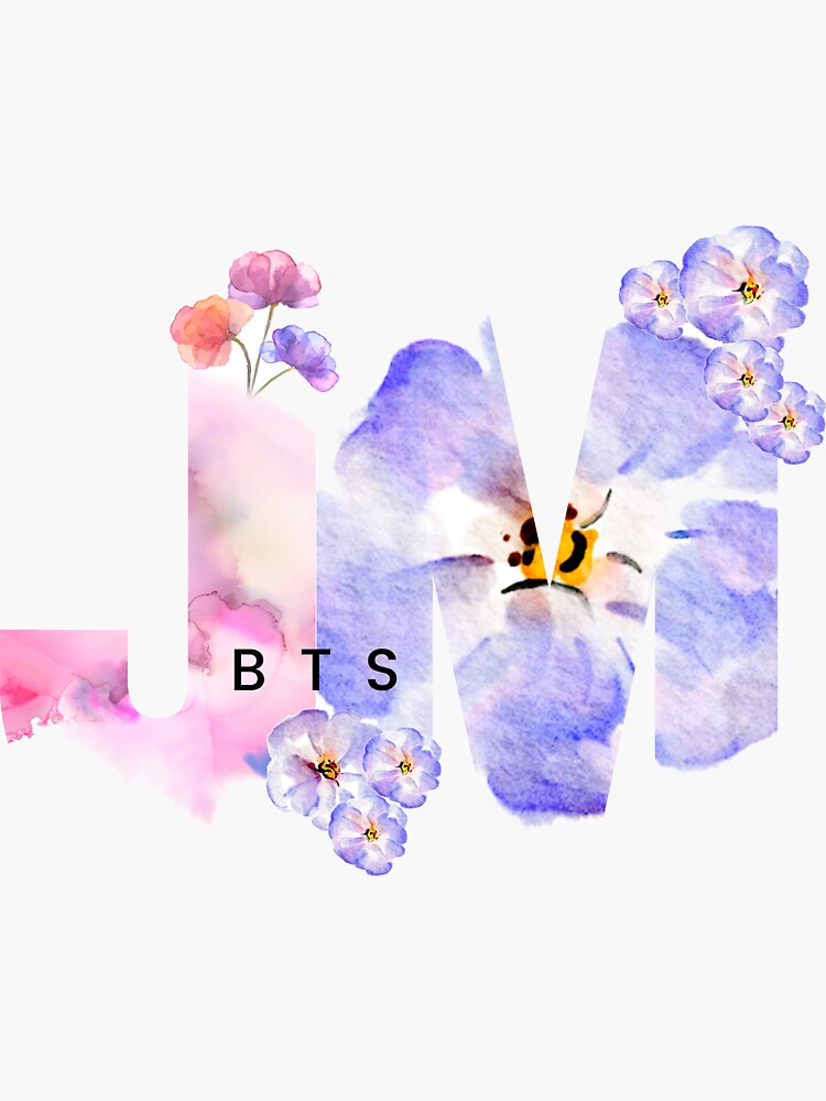 "BTS Jimin name tag aesthetic sticker" Sticker for Sale by blumun ...