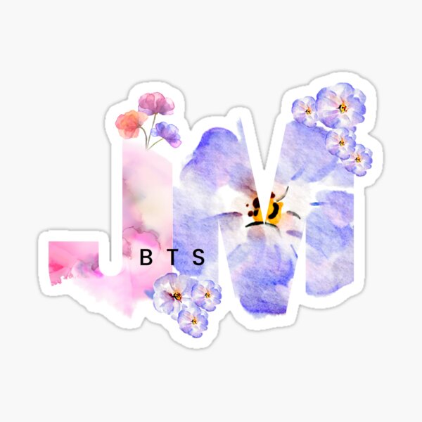 "BTS Jimin name tag aesthetic sticker" Sticker for Sale by blumun ...