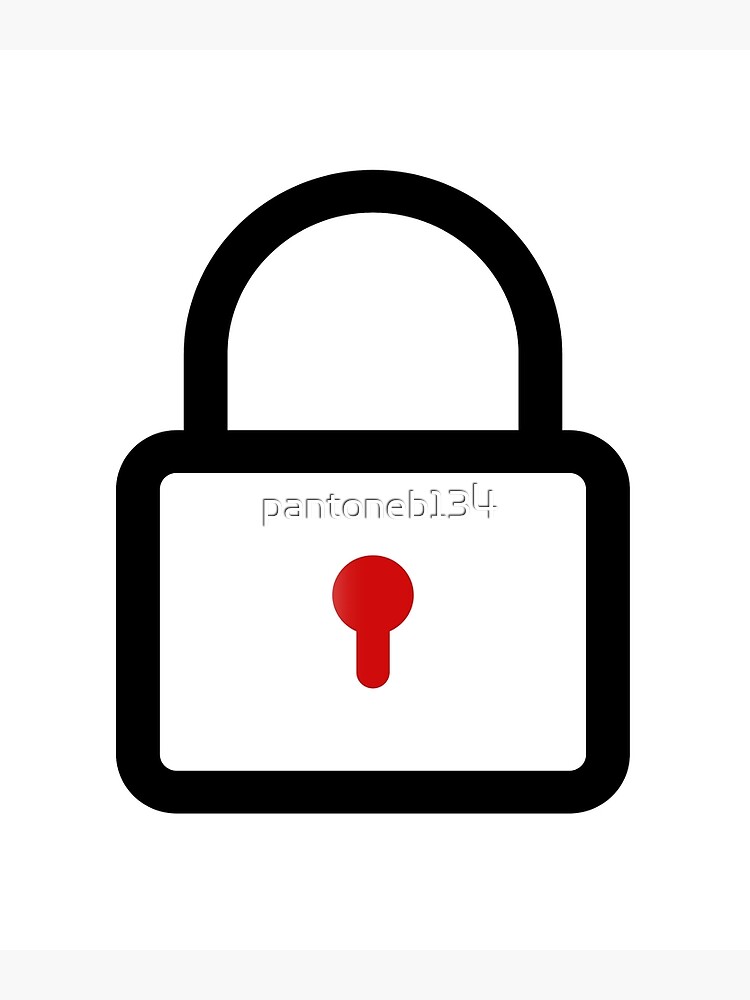 "Simple Unique Fun Funky Lock image " Poster for Sale by pantoneb134 ...