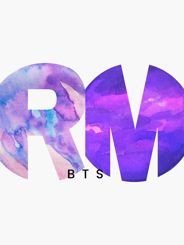 "BTS RM name tag aesthetic sticker" Sticker for Sale by blumun | Redbubble