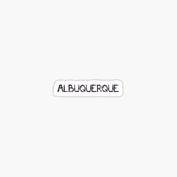 "Albuquerque" Sticker for Sale by CountriesNames | Redbubble