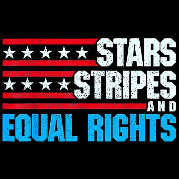 "Stars Stripes And Equal Rights 4th Of July Women's Rights Flag" Poster ...