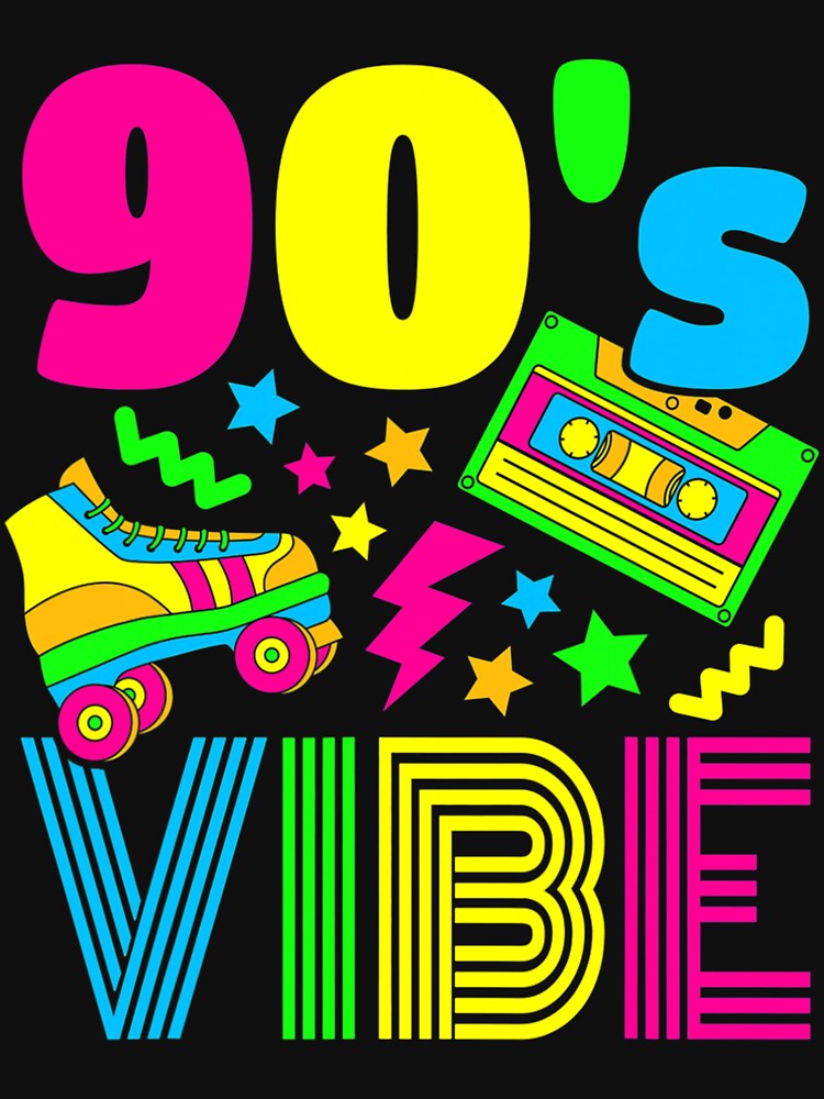 "90s Vibe 1990s Fashion 90s Theme Outfit Nineties Theme Party" T-shirt ...