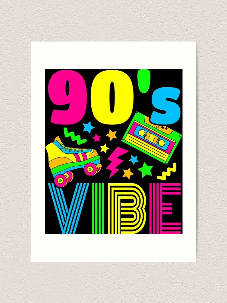 "90s Vibe 1990s Fashion 90s Theme Outfit Nineties Theme Party" Art ...