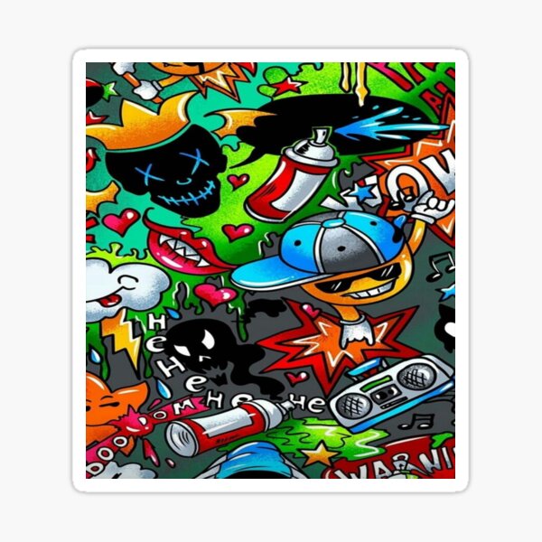 "retro explosion" Sticker by Teixeira224 | Redbubble