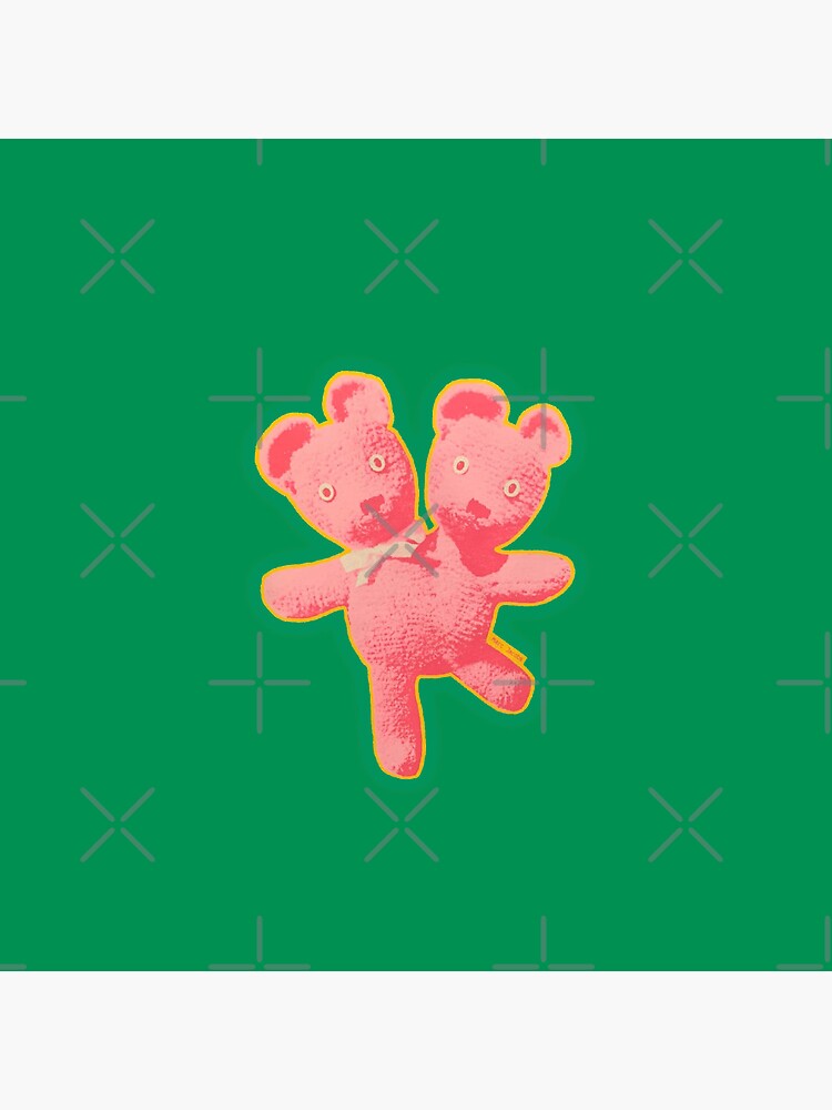 Double-Headed Teddy Heaven Logo Sticker Pin Button sold by Xoana ...
