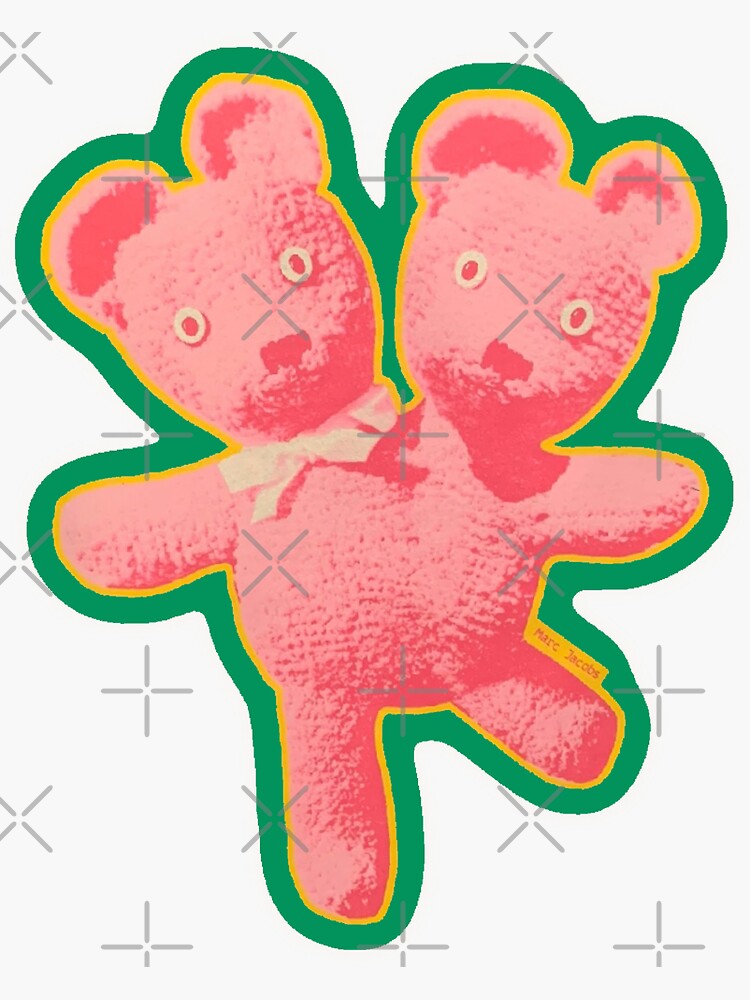 "Double-Headed Teddy Heaven Logo Sticker" Sticker for Sale by Catpuss ...