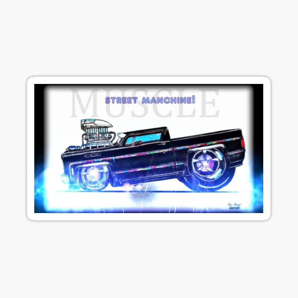 " Muscle Car // Manchines Truck / Street Manchine!" Sticker for Sale by ...