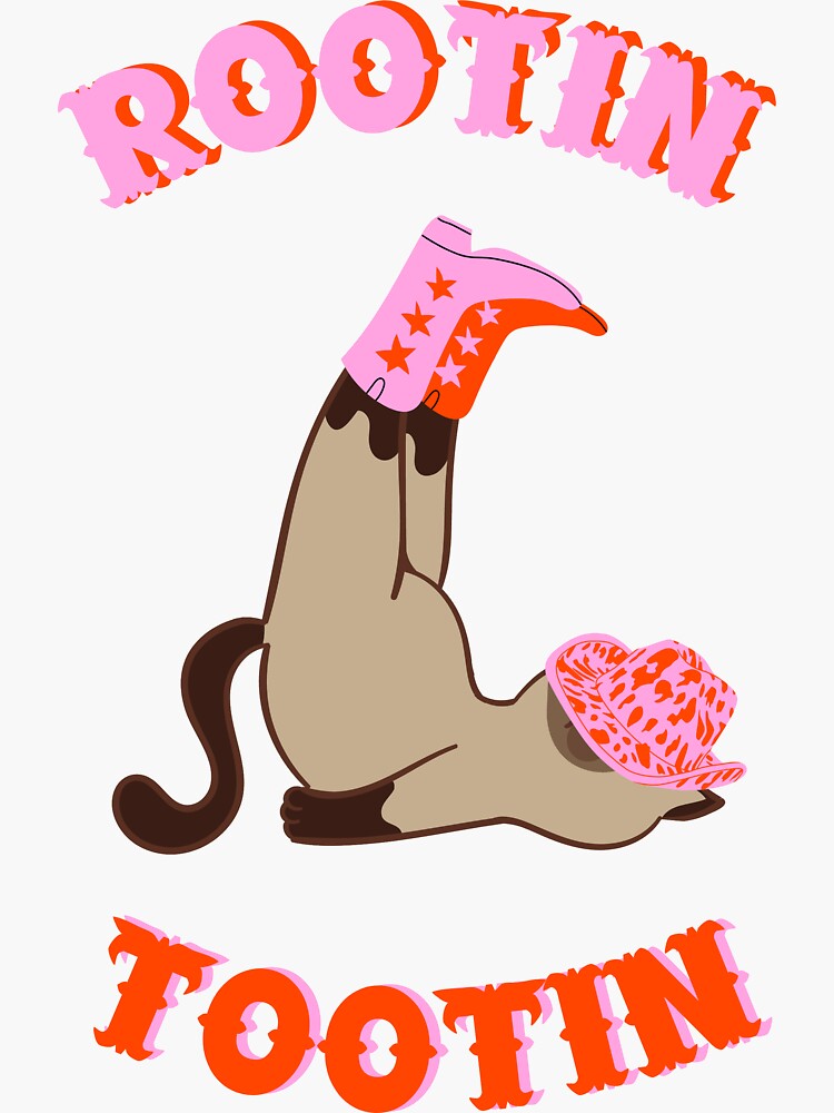 "Rootin Tootin Cowgirl Cat" Sticker for Sale by sunbeamstudios | Redbubble