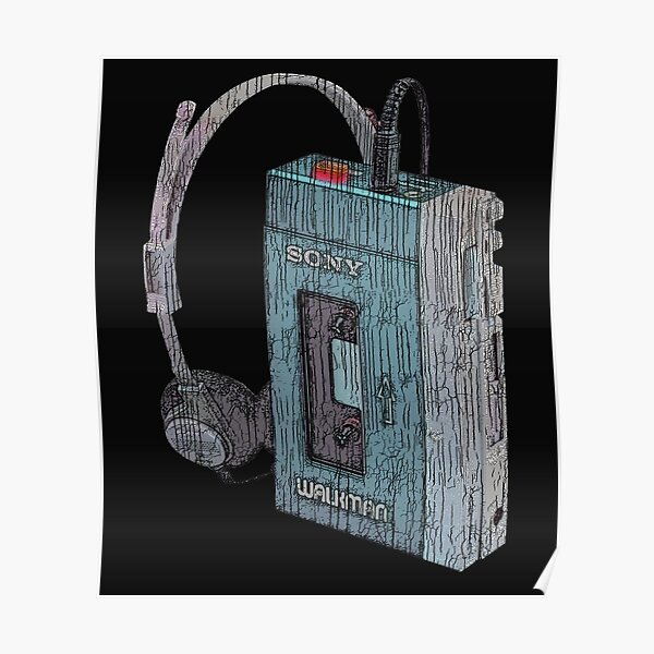 "Vintage Walkman Distressed" Poster for Sale by Kaybi76 | Redbubble