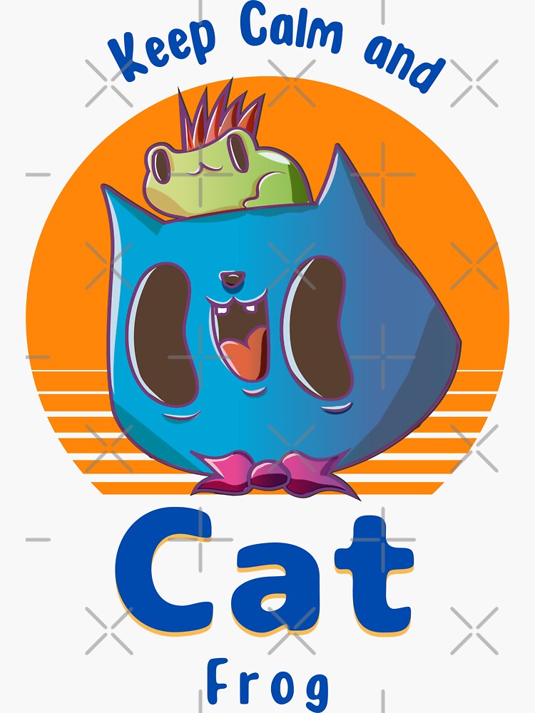 "Keep Calm and Cat Frog" Sticker for Sale by felipepxts | Redbubble