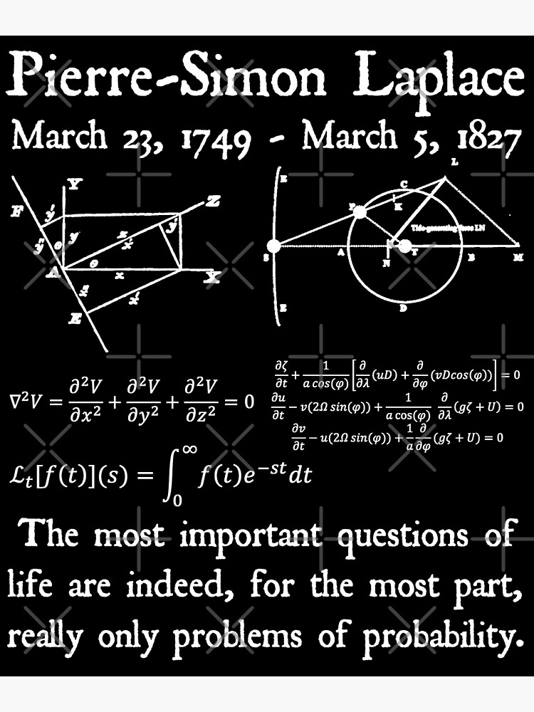 Póster «Pierre-Simon Laplace Matemáticas Las preguntas más importantes ...