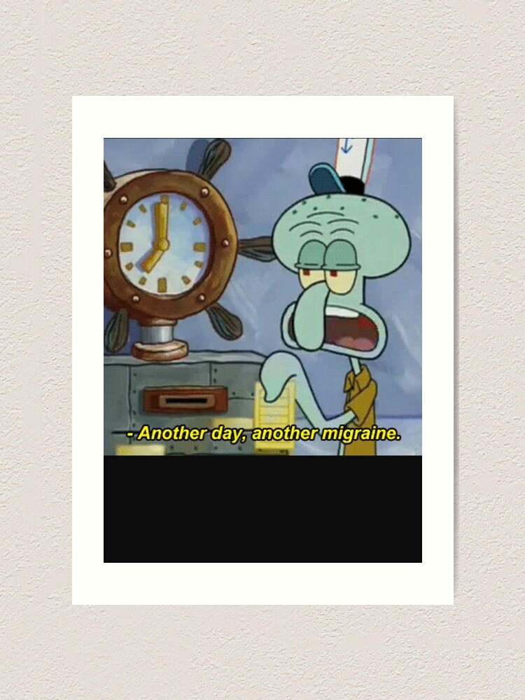 "spongebob squarepants squidward" Art Print for Sale by yueltcorsone ...