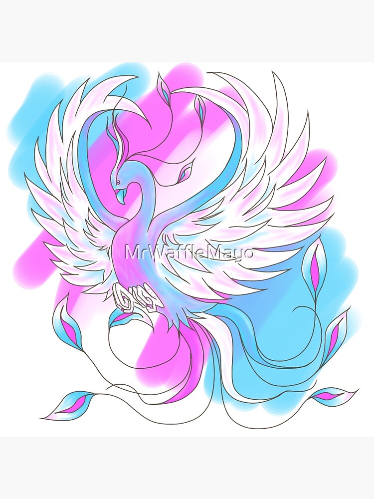 "Phoenix Pride - Transgender" Poster by MrWaffleMayo | Redbubble