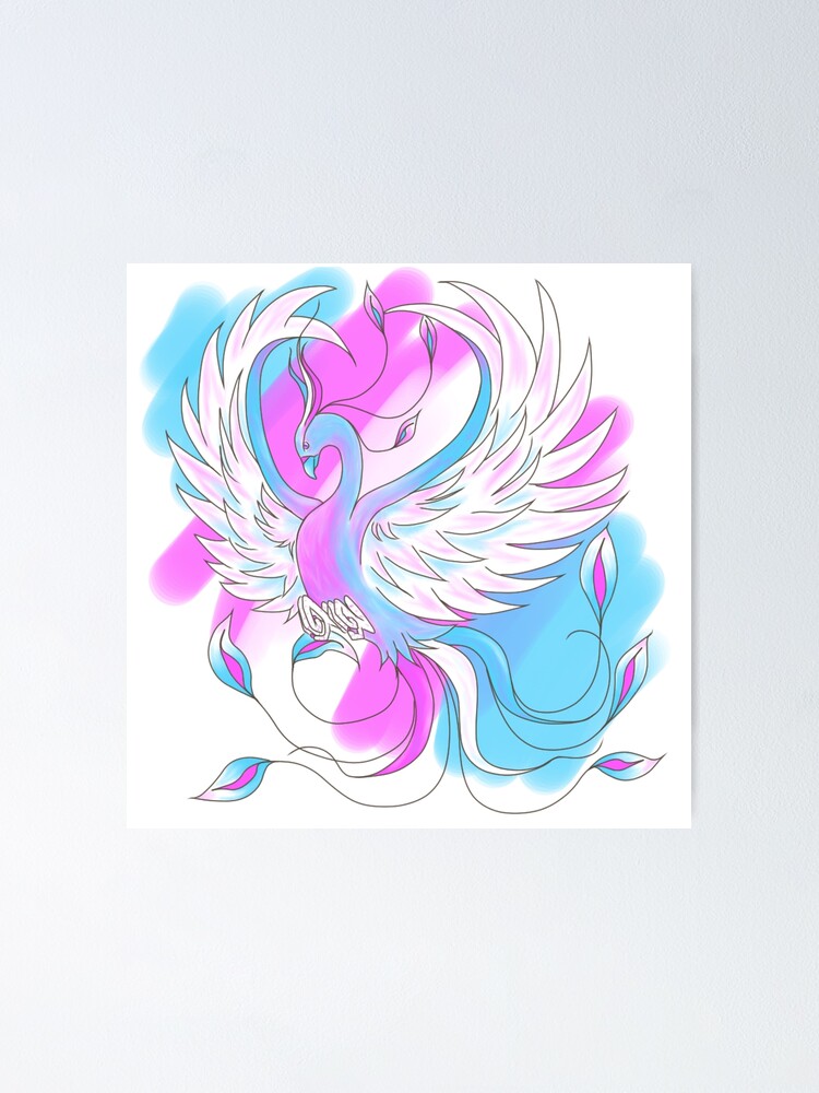 "Phoenix Pride - Transgender" Poster by MrWaffleMayo | Redbubble