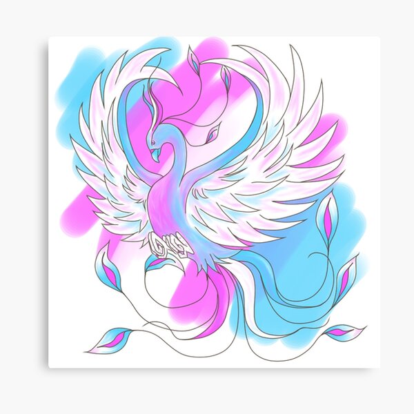 "Phoenix Pride - Transgender" Canvas Print by MrWaffleMayo | Redbubble
