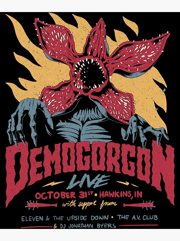 "DEMOGORGON designStranger thingsEddie Munson Classic " Art Print for ...