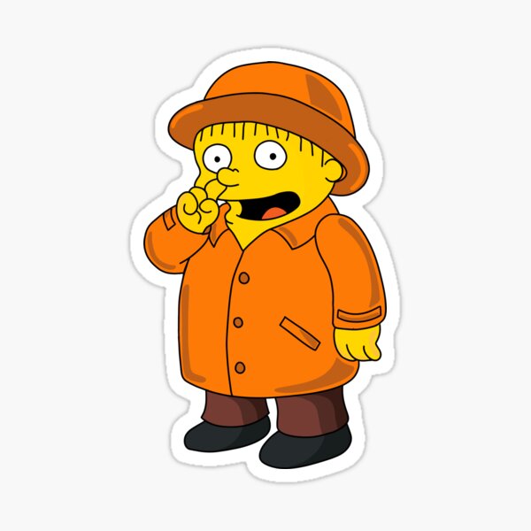 Simpsons Sticker Sticker For Sale By Littleanasart Redbubble