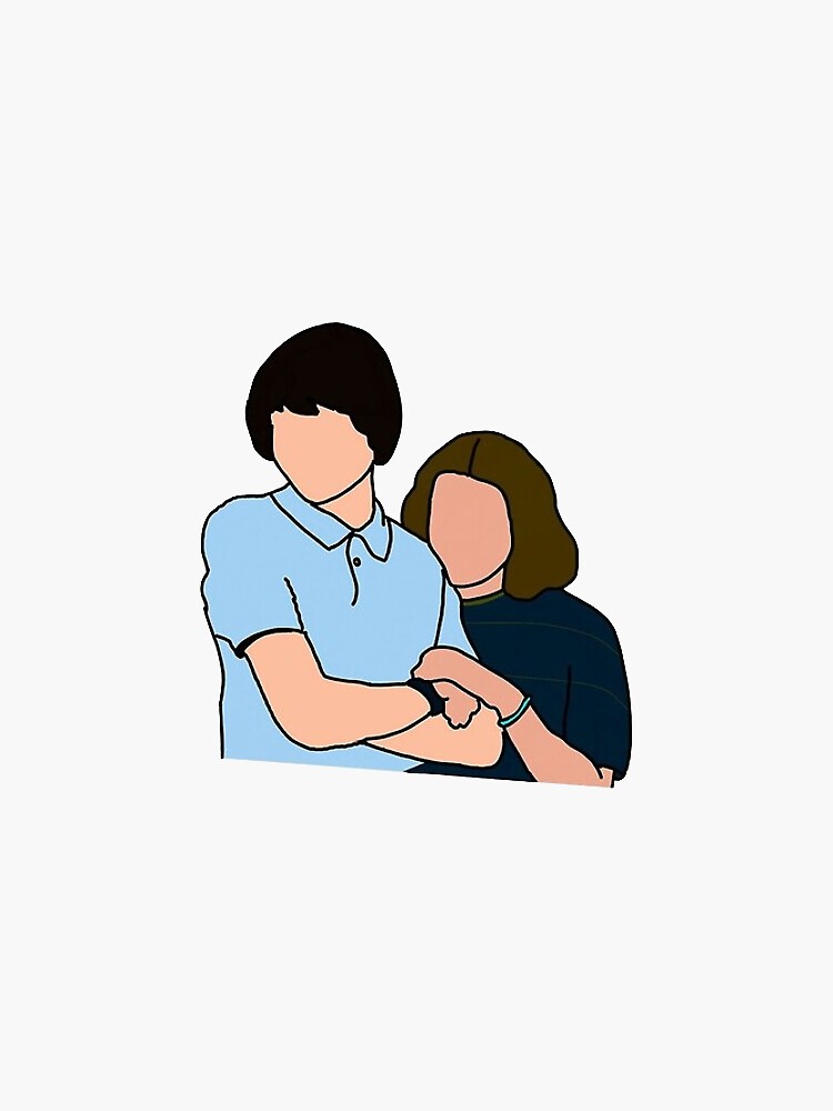 "Mike & El season 3" Sticker for Sale by laurenjams | Redbubble