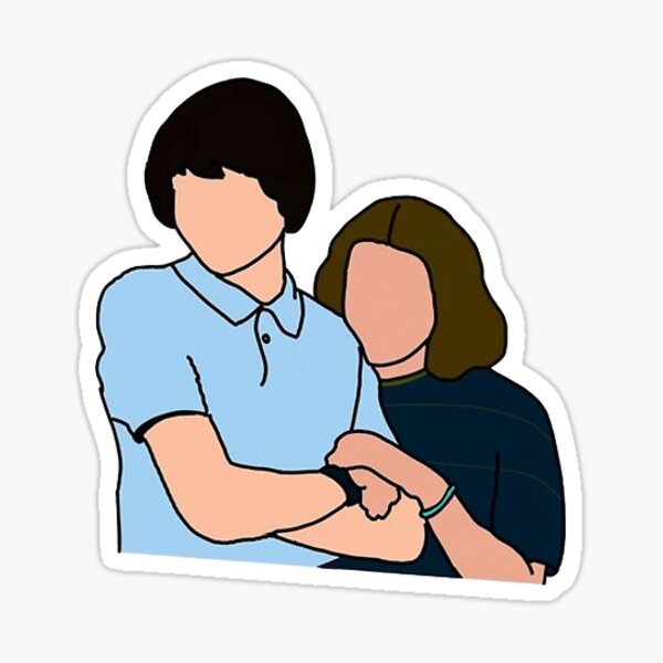 "Mike & El season 3" Sticker for Sale by laurenjams | Redbubble